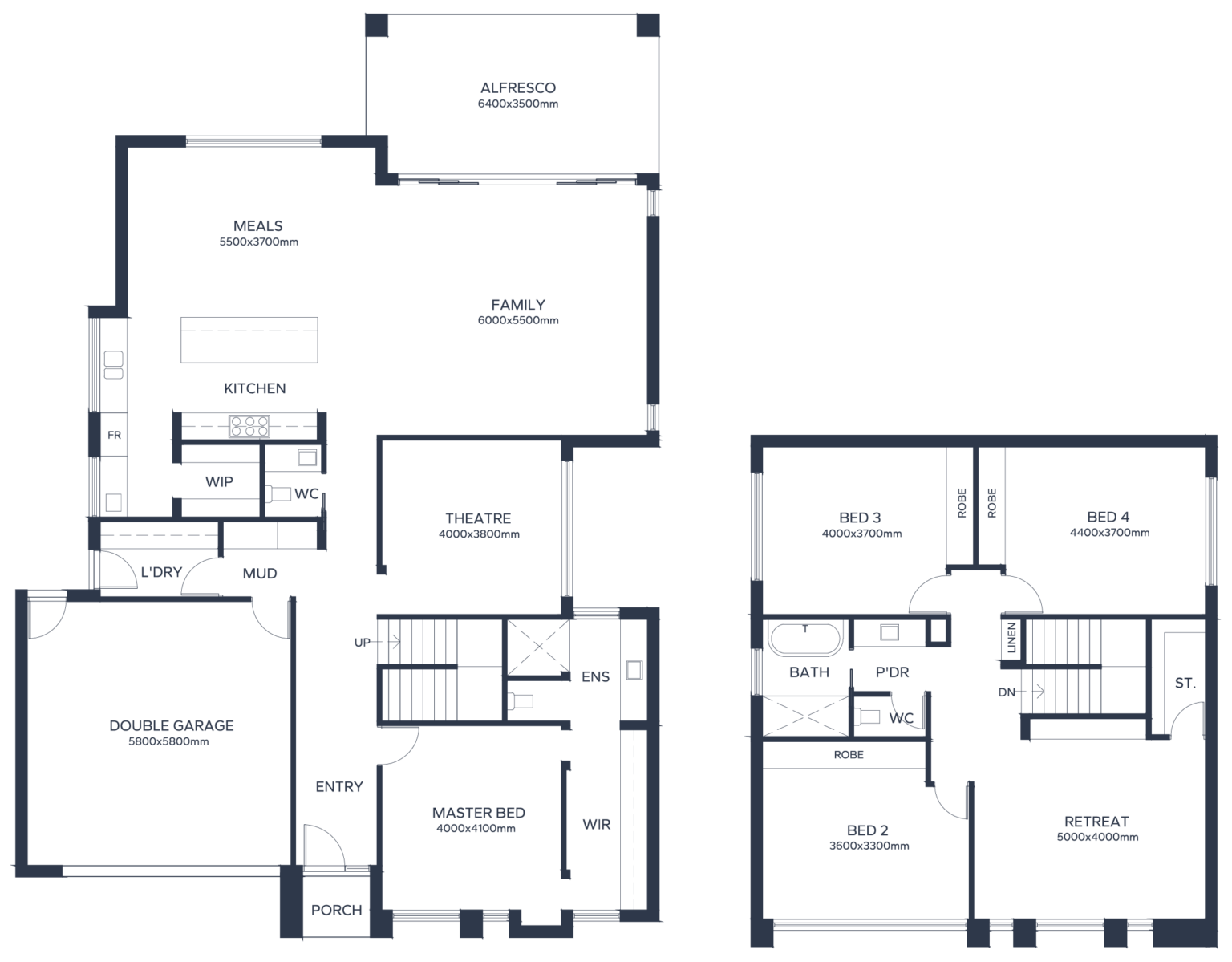Double Storey 4 Bedroom Luxury Home Design | MyHomeBuild